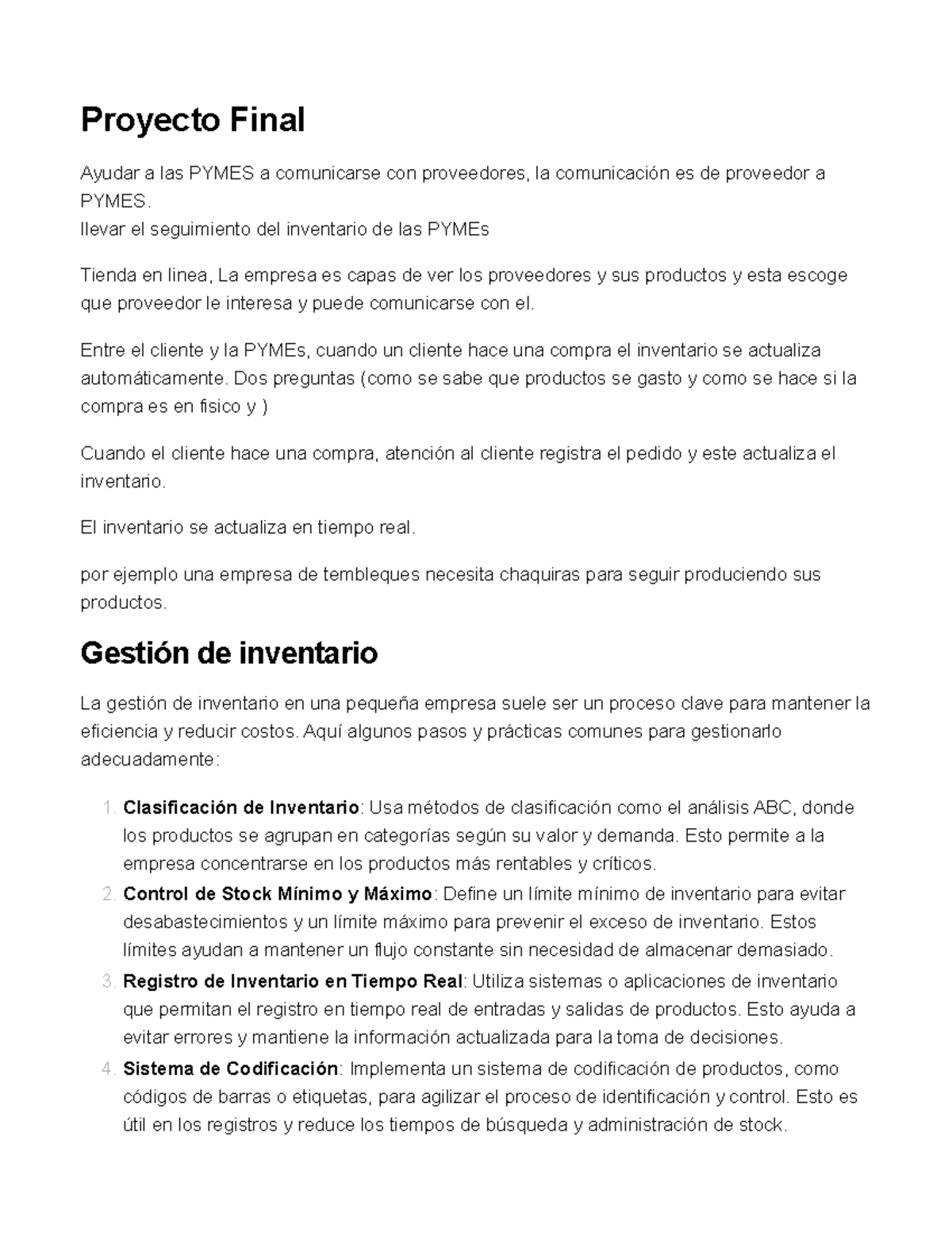 Proyecto Final - dfdfdfdf - Proyecto Final Ayudar a las PYMES a ...