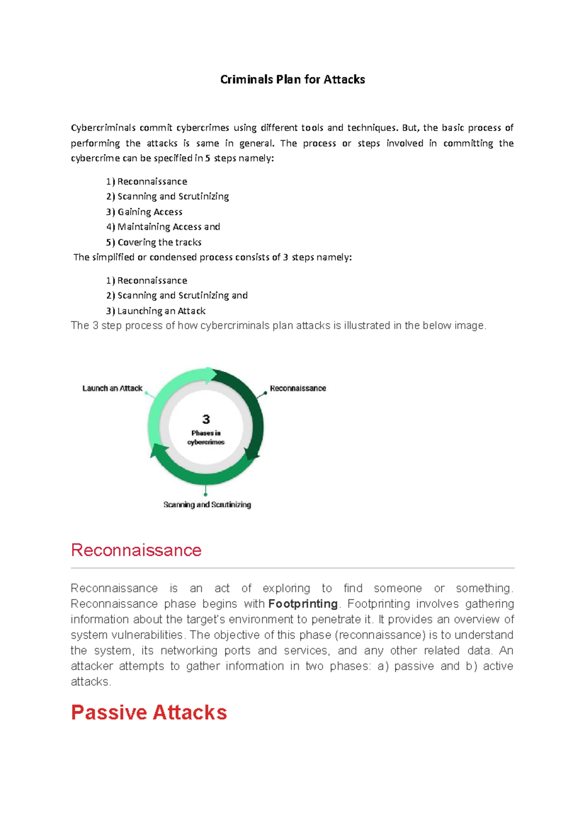 Criminals Plan for Attacks unit-2 - Criminals Plan for Attacks ...