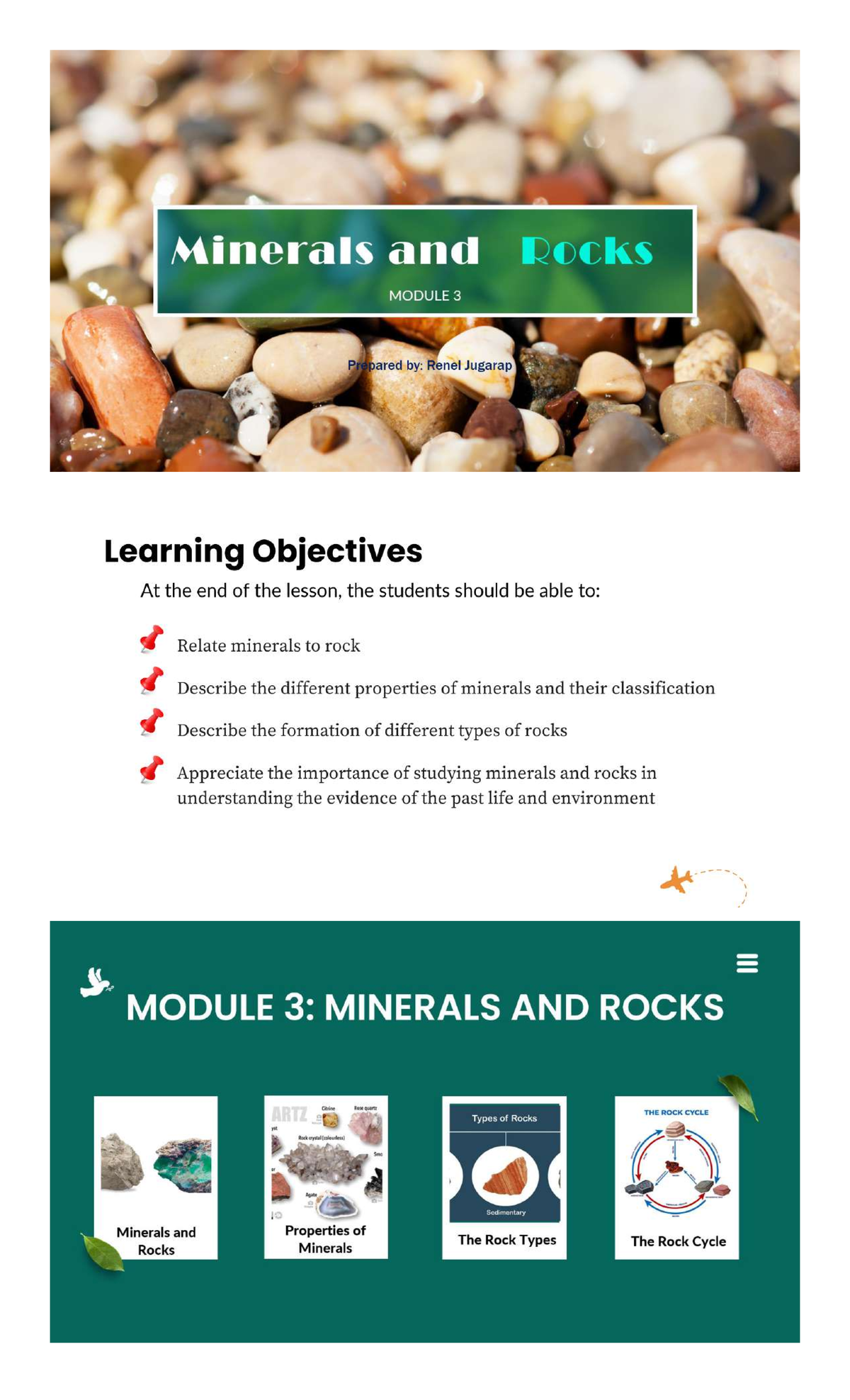 Module 3 Minerals and Rocks compressed - Science - Studocu
