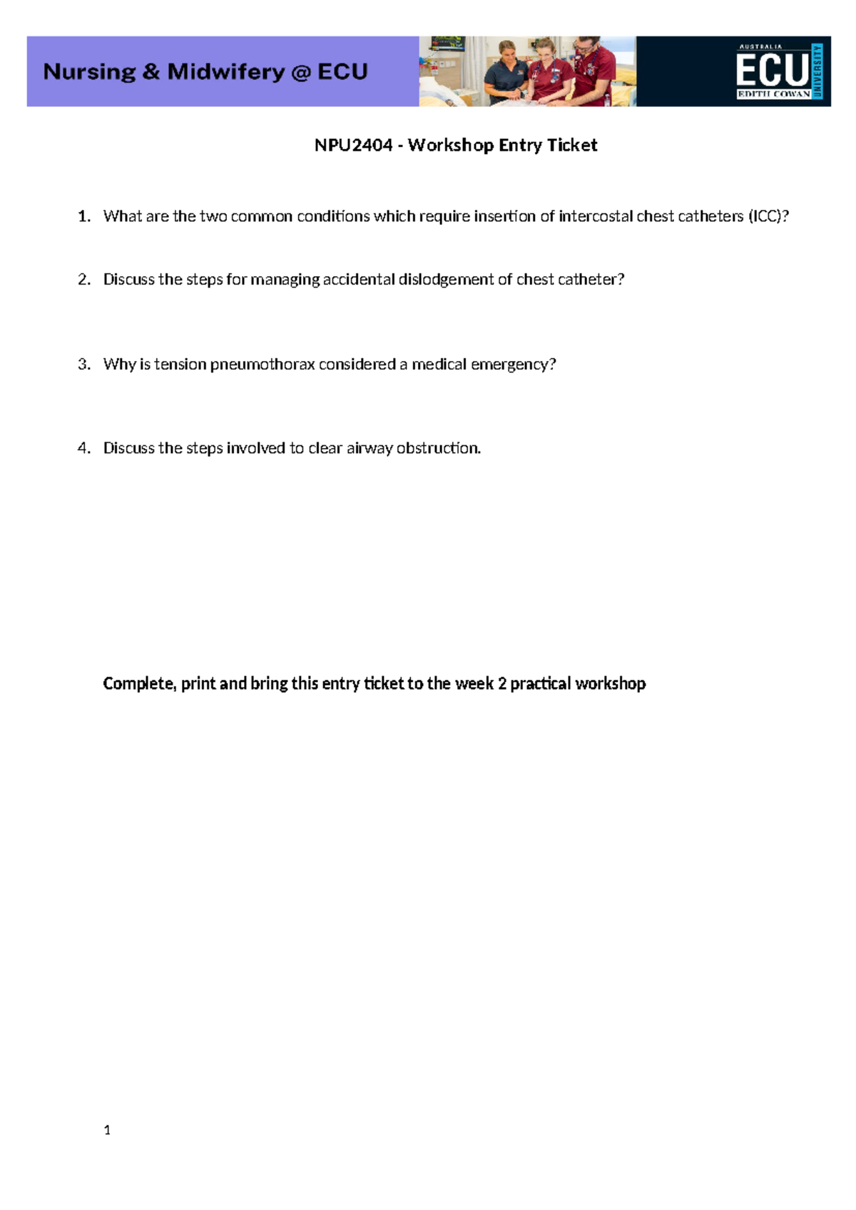 Entry+ticket+ICC+and+Airway+management+questions - NPU2404 - NPU2404 ...