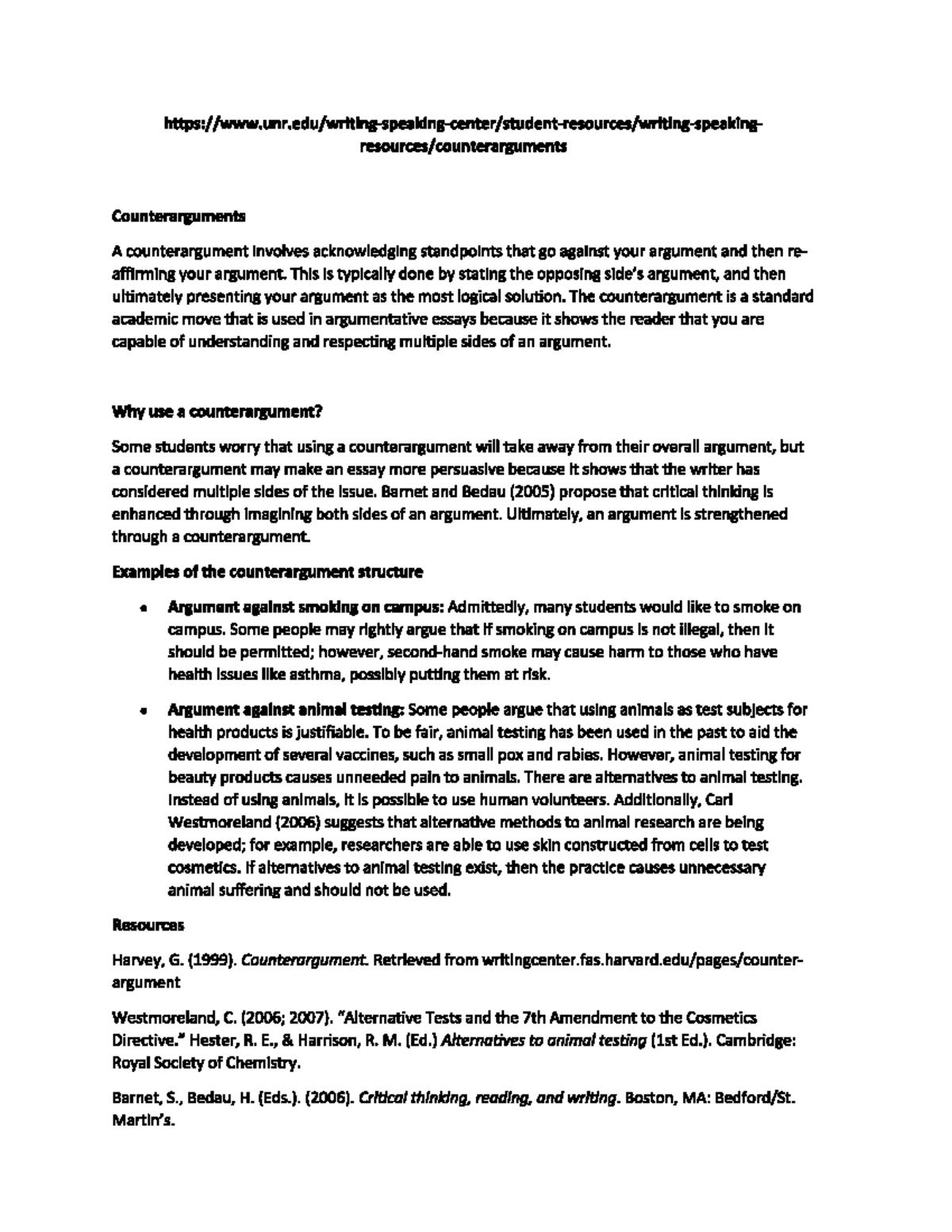 W7- Counter- Arguments - Integrated Language Skills III - Studocu