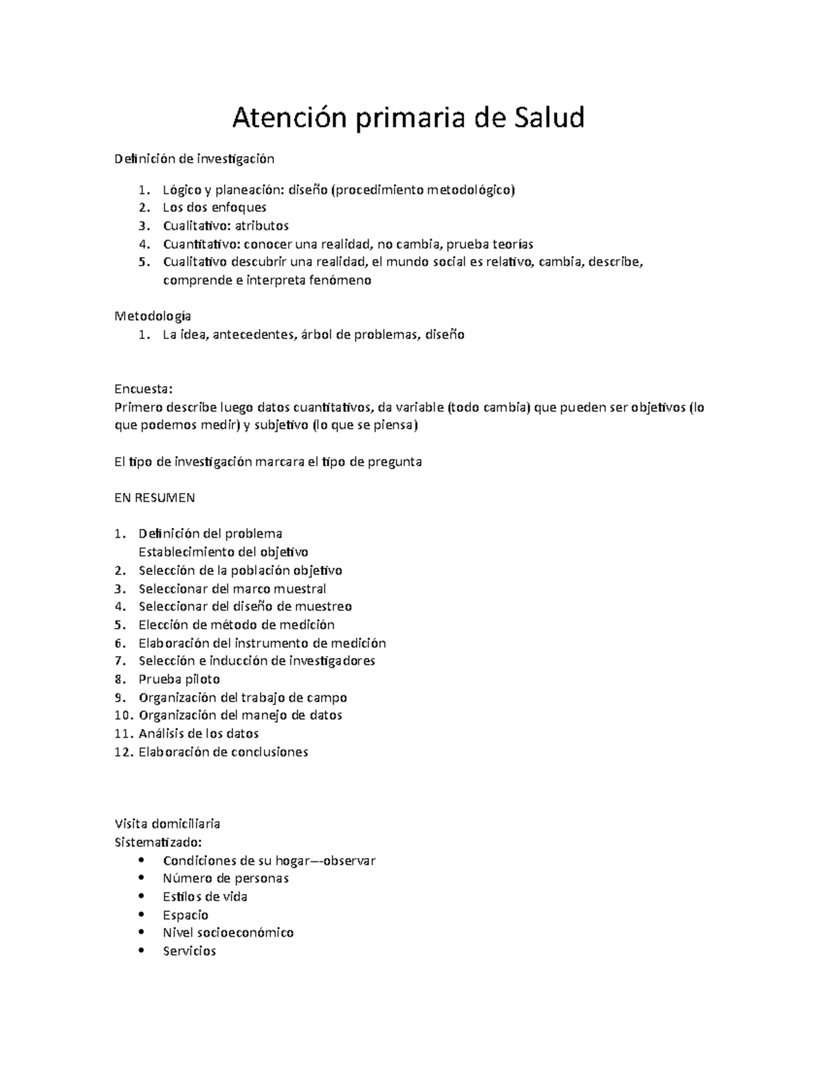Atencion primaria en salud - primaria de Salud de 1. 2. 3. 4. 5. y (procedimiento Los dos ...
