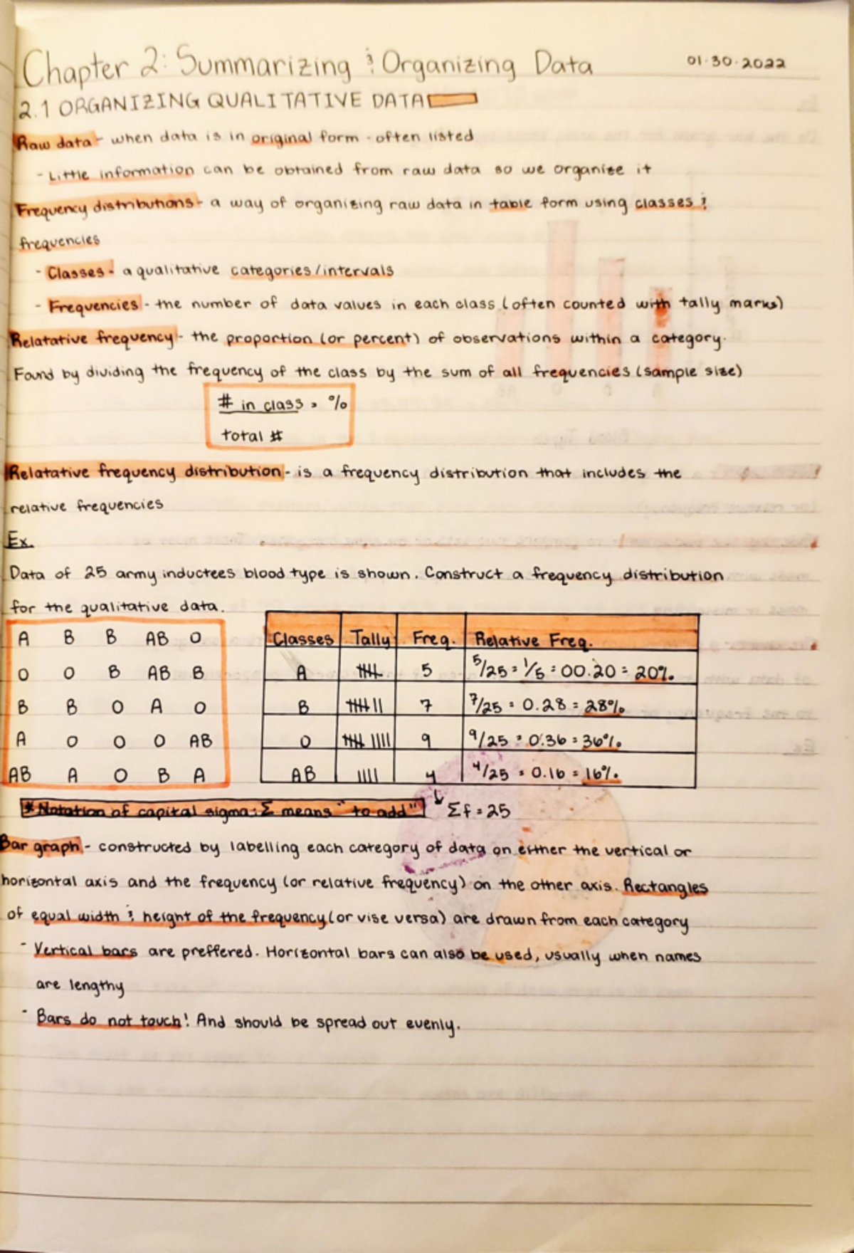 Chapter 2 Notes - MATH 050 - Studocu