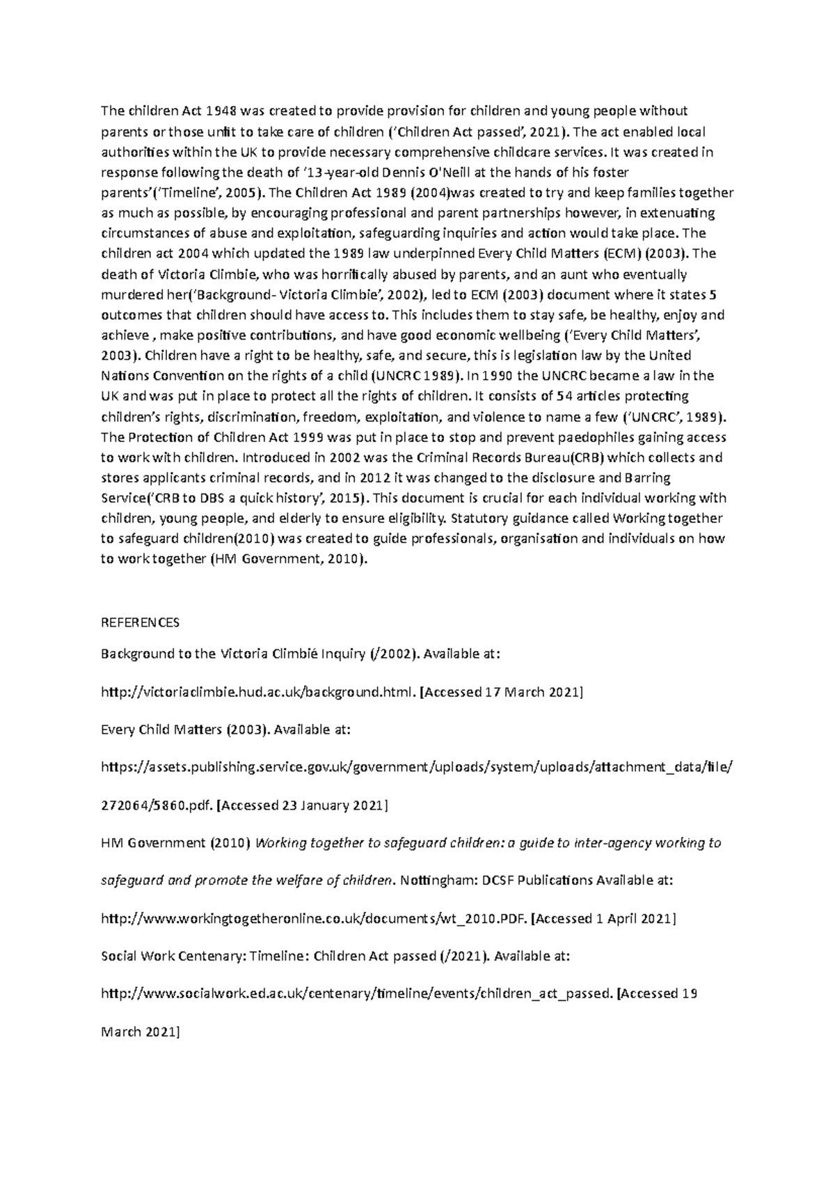Key Historical Events In Safegurading The Children Act 1948 Was key-historical-events-in-safegurading-the-children-act-1948-was