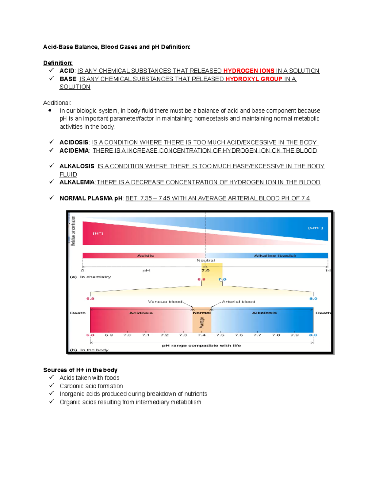 Clinical Chemistry 2 Lab 3rd monthly - Acid-Base Balance, Blood Gases ...