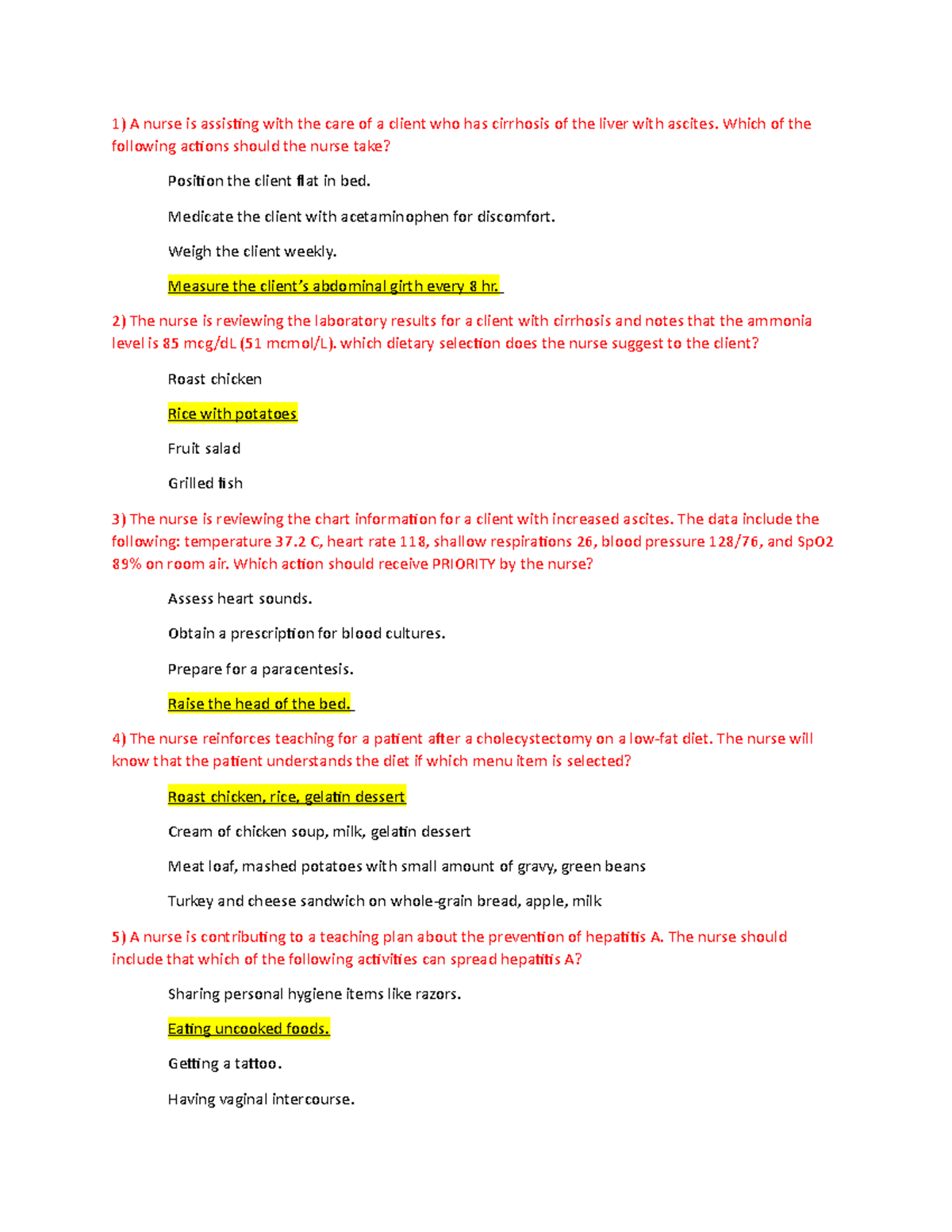 GI Disorder Retake - VOCN300 - ACC - Studocu