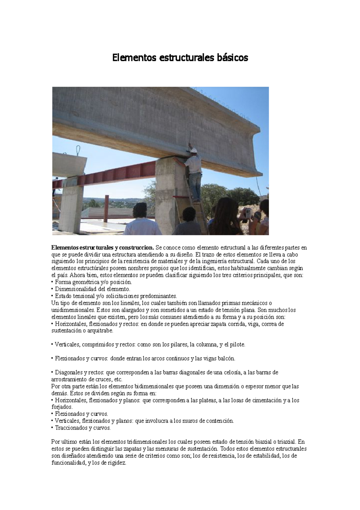 Elementos estructurales básicos - Elementos estructurales básicos ...