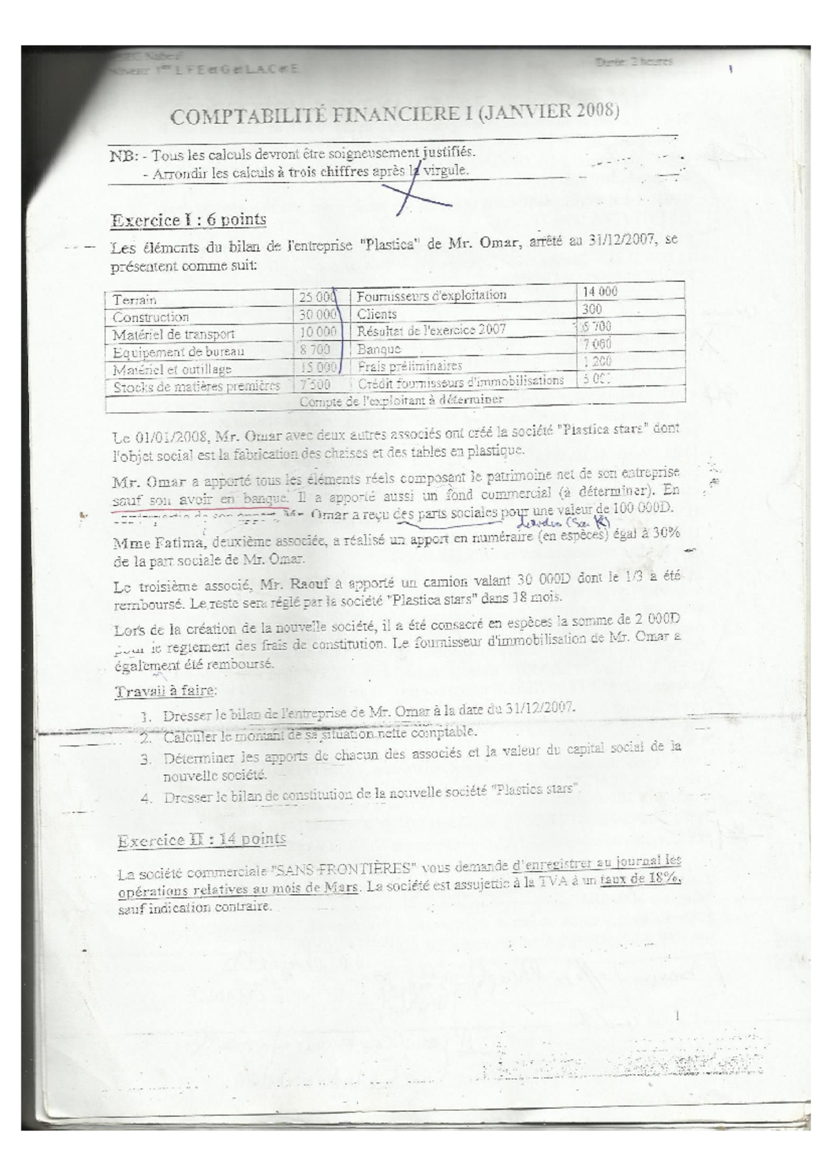 Examen compta 1 - financial accounting - Studocu
