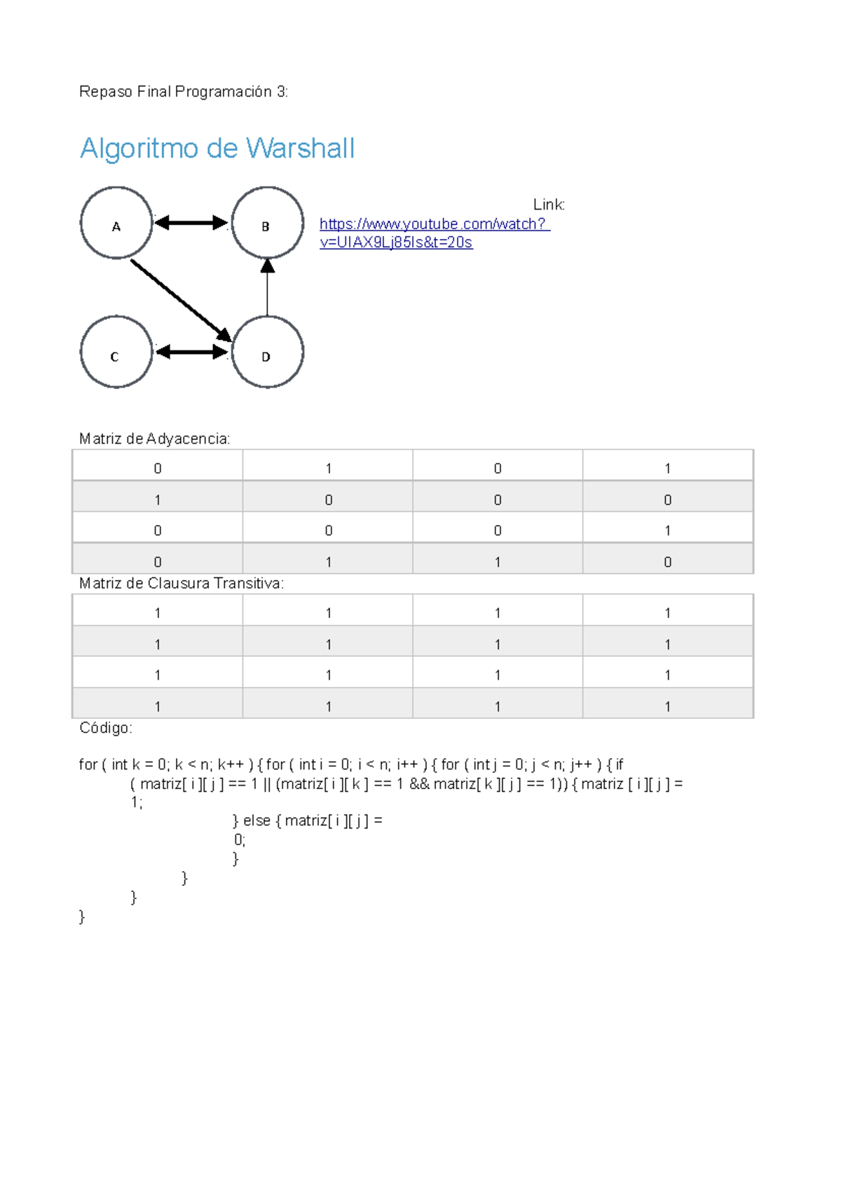 Repaso Final Programacion 3 - UMG - Studocu