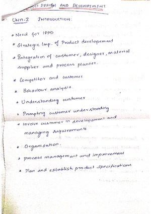 Summary Product Design and Development - Ulrich – Steven D. Eppinger ...