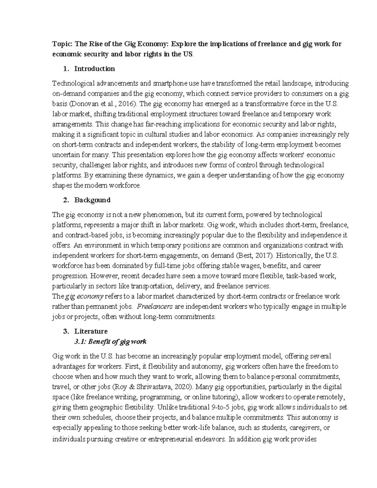 The Rise of the Gig Economy Explore the implications of freelance and ...