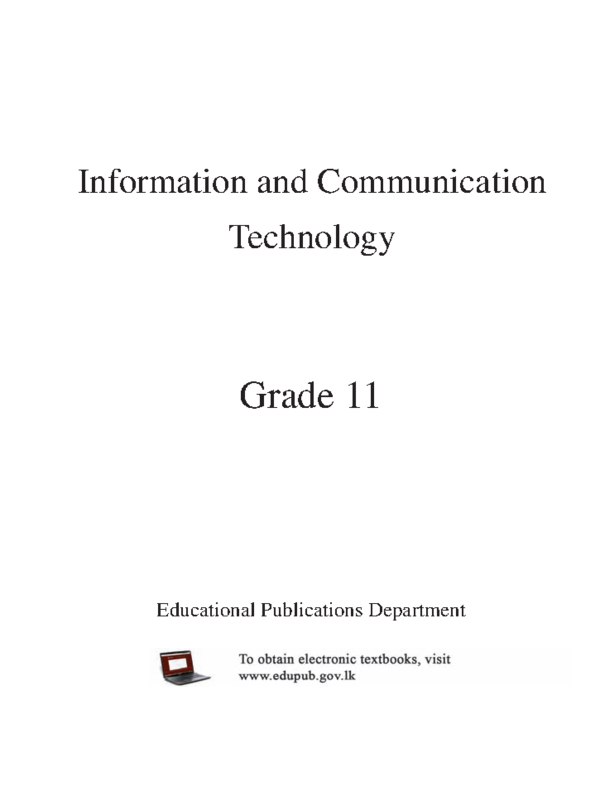 Grade 11 information and communication technology ict text book ...