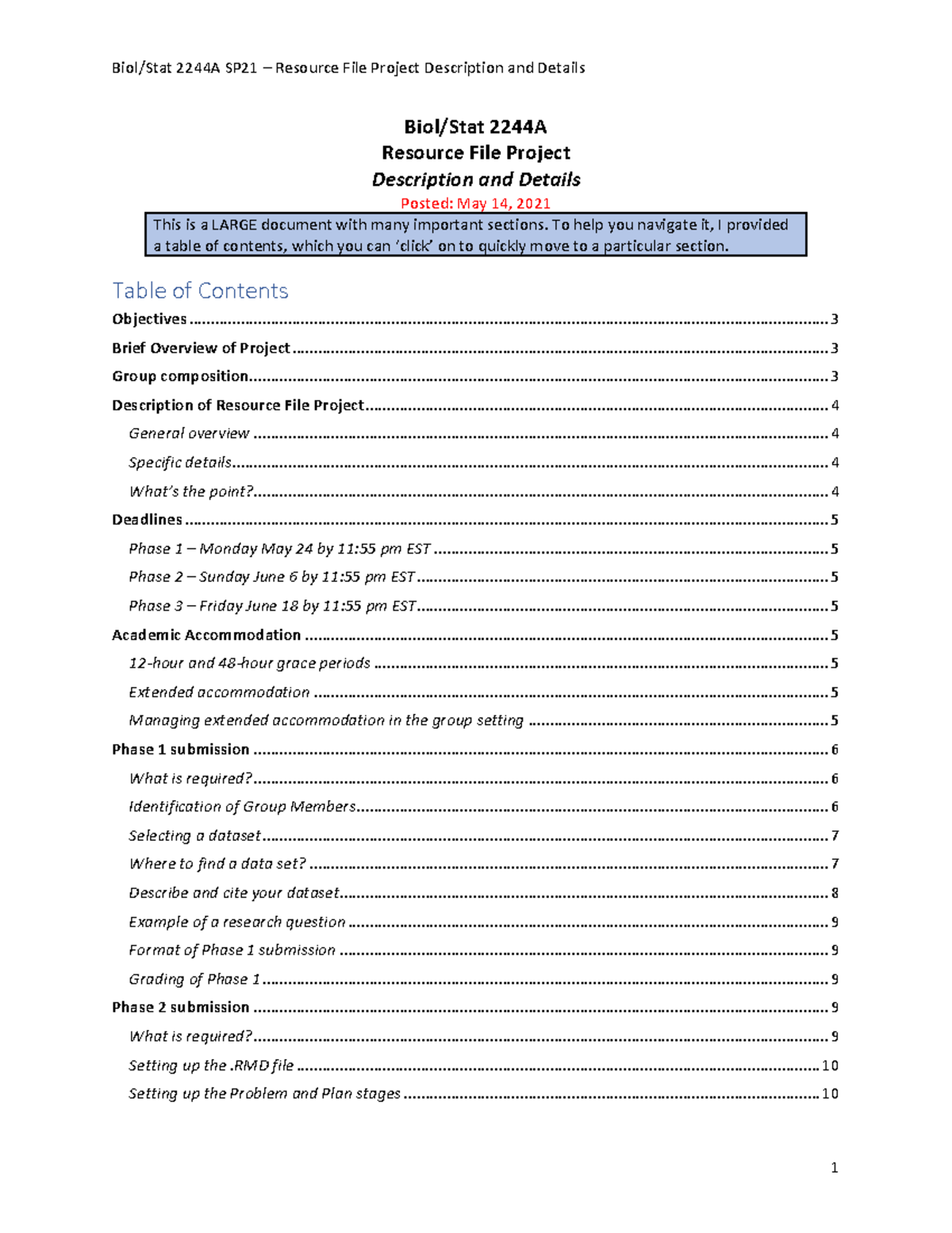 Resource File Project Biol Stat 2244a Resource File Project This Is A Large Document With Many