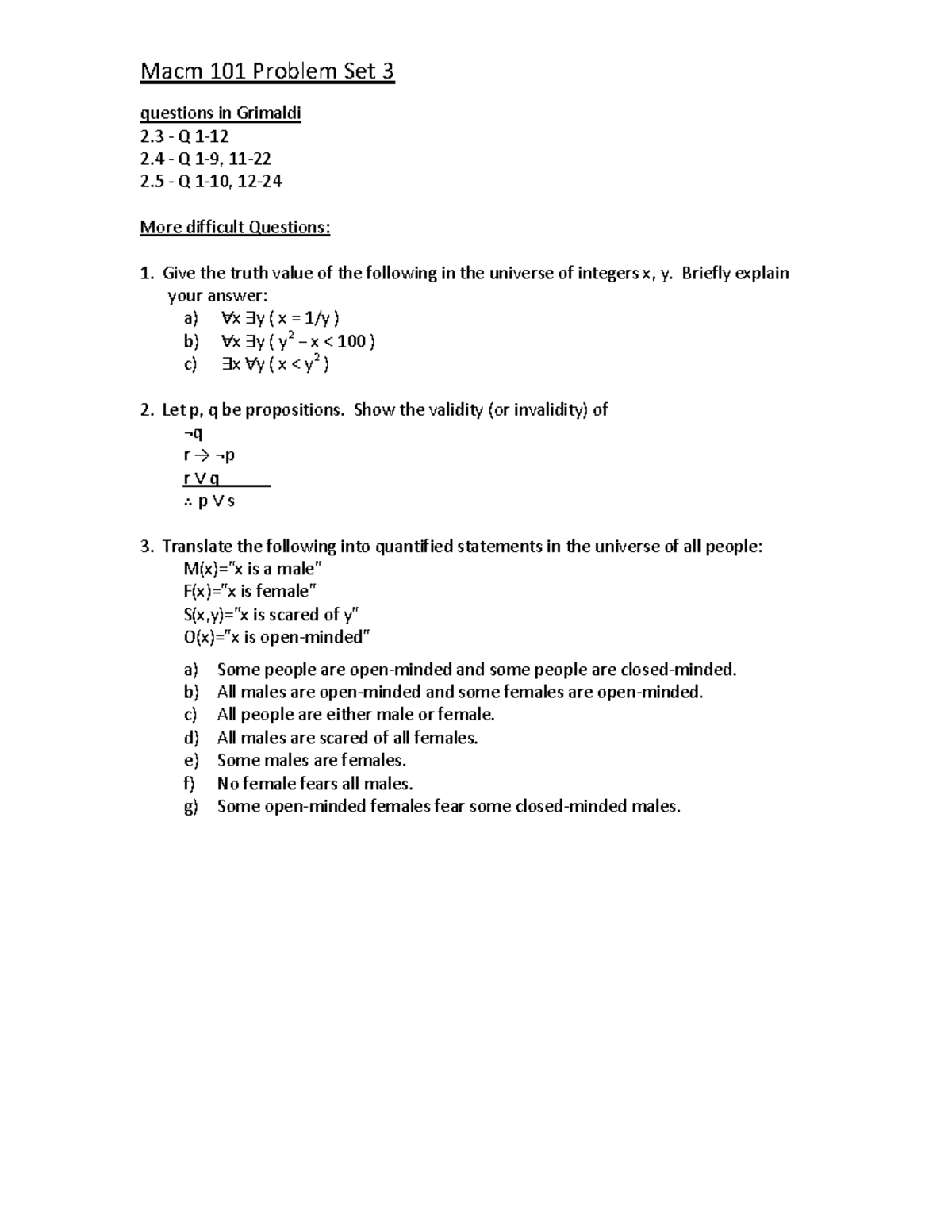 PS3 (1) - Topics Explained - MACM 101 - SFU - Studocu
