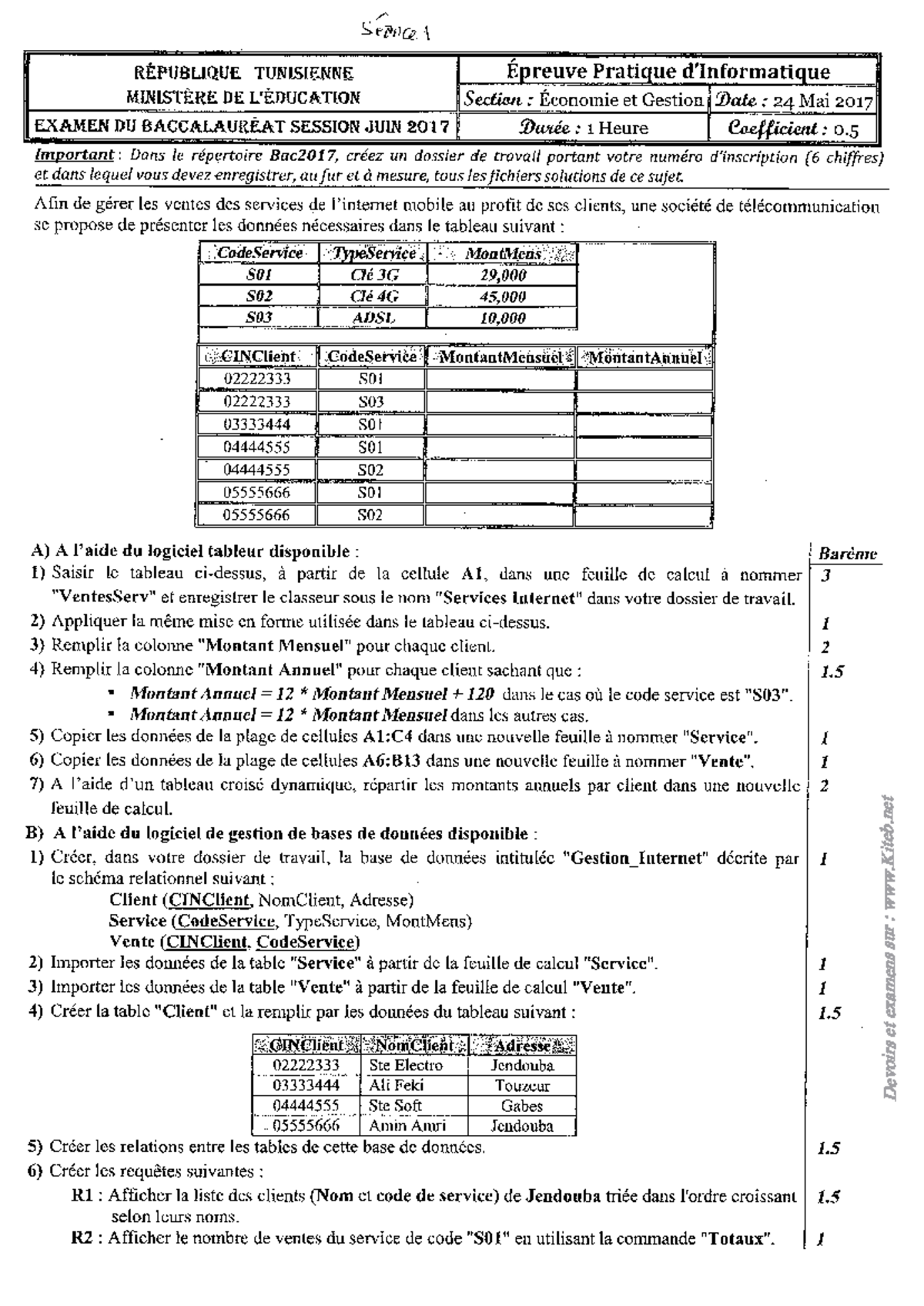 Bac pratique 24052017 eco s4 - lean management - Devoirs et examens sur ...