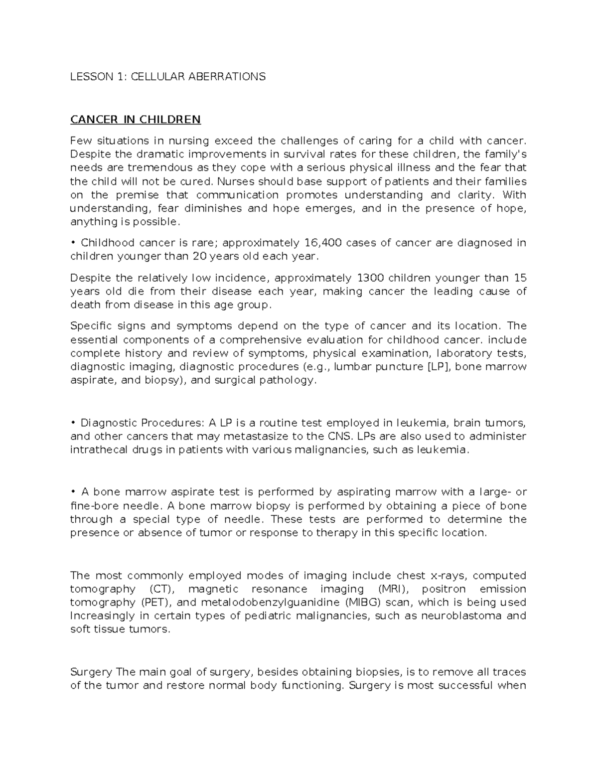 Module 5 MCN CA - Maternal and child health nursing - LESSON 1 ...