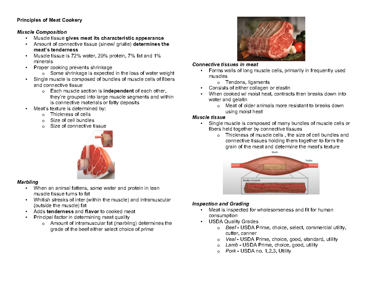 Principles of Meat Cookery - Principles of Meat Cookery Muscle ...