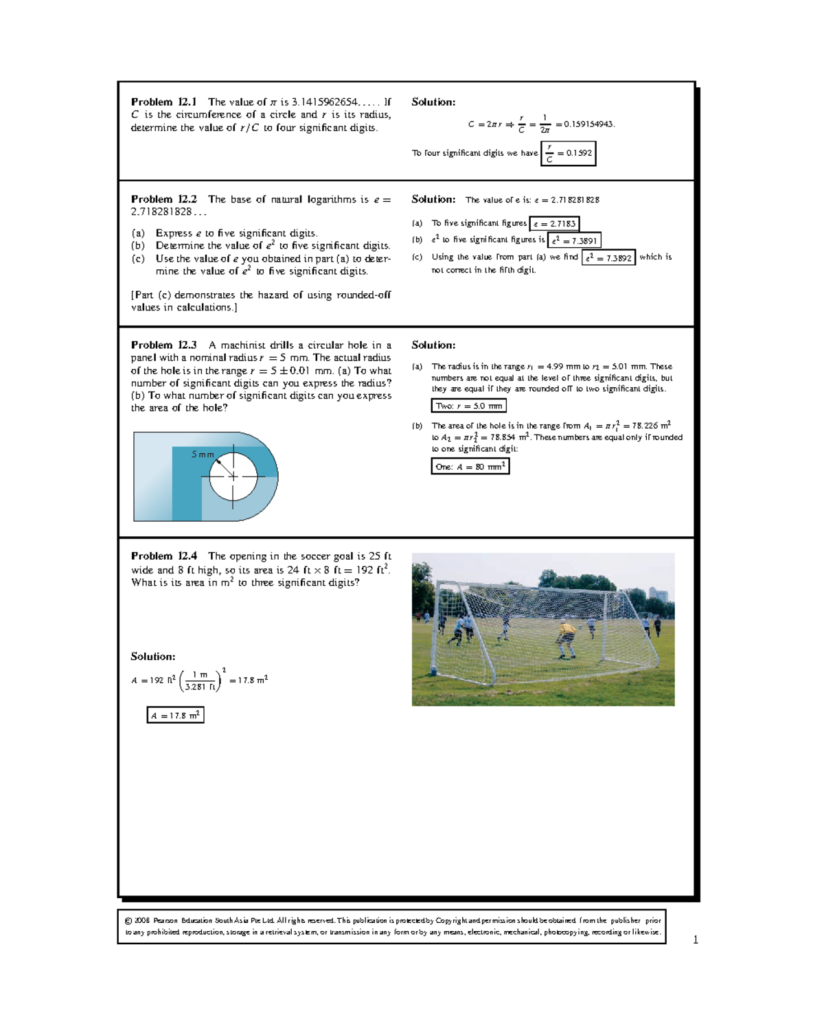 12 - Kinematics of Particles - Problem 12 The value of π is 3..... If C is the circumference of ...
