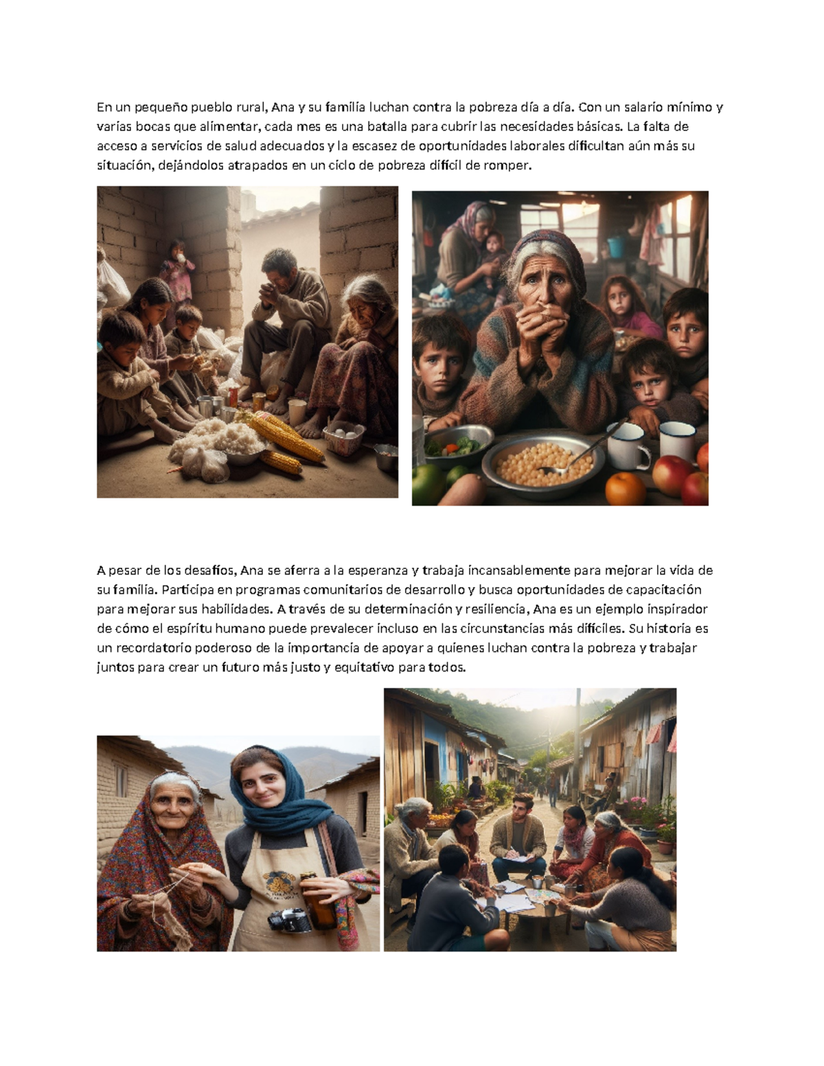La pobreza - En un pequeño pueblo rural, Ana y su familia luchan contra ...