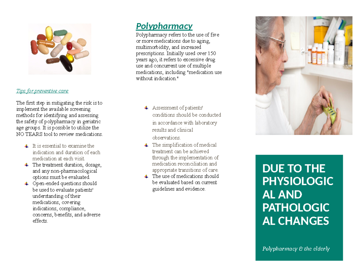 Brochure - Tips for preventive care The first step in mitigating the ...