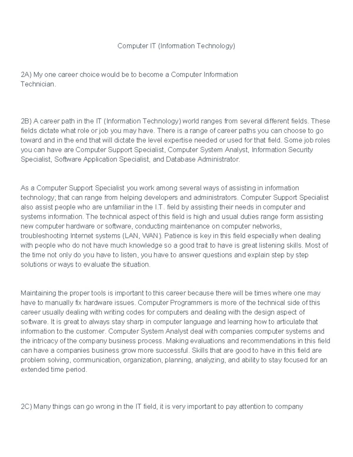 PSY2012 Sample Gordon RULE Assignment updated Jan2018 - Computer IT ...