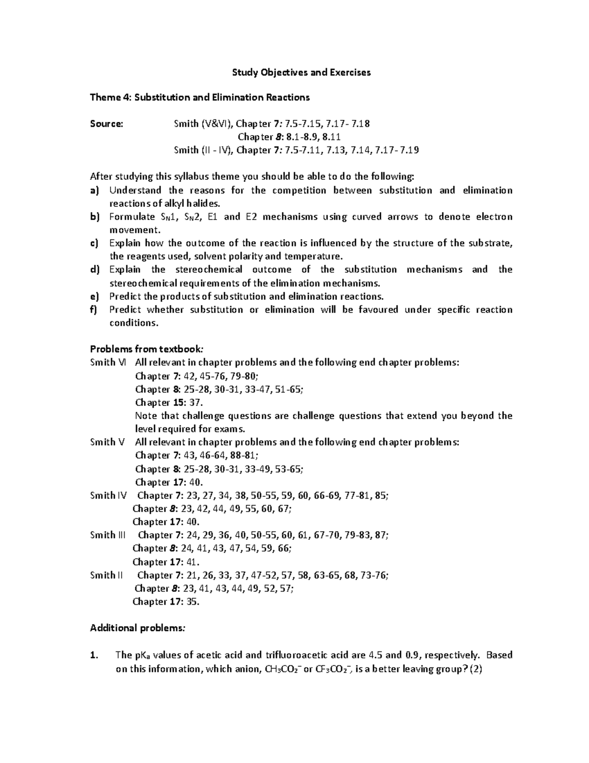 CMY284 Theme 4 Objectives and Exercises 2021 - CMY 284 - UP - Studocu