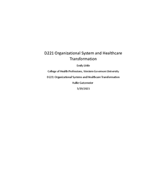 D221 paper - task 1 - Practice Improvement Plan Proposal - Fall ...