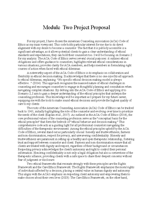PHL 260 Module 5 Project Draft - For the issue found in the case study “Worried About Harry ...