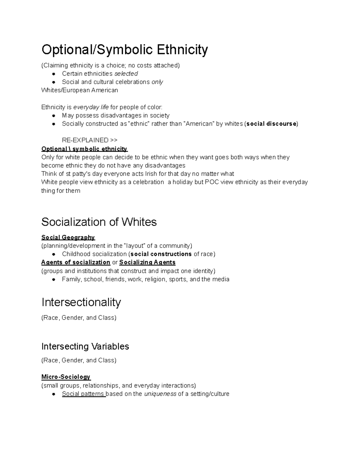 SOC 9 27 - Optional/Symbolic Ethnicity - Optional/Symbolic Ethnicity ...