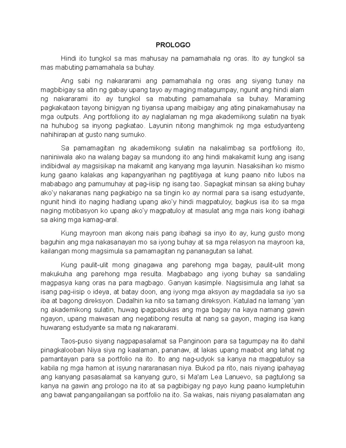 Prologo - AD AFBGBR - PROLOGO Hindi ito tungkol sa mas mahusay na ...