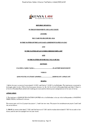 Form LRA 75 Restriction FORM - PROPERTY LAW - UoN - Studocu