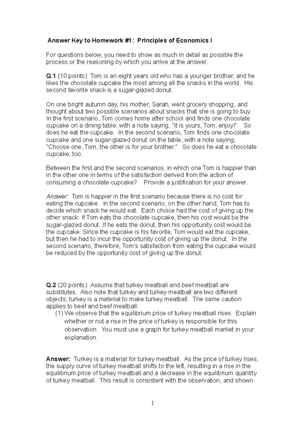 Answer to h1-principles - Answer Key to Homework #1: Principles of ...