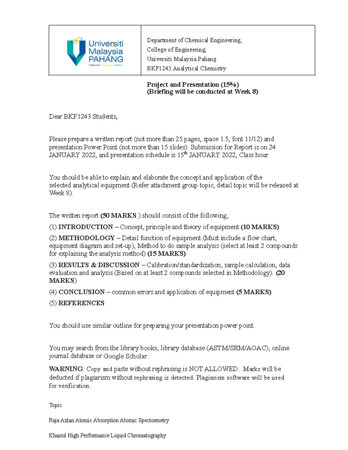 Project BKF1243 2122 sem1 SBKC - Department of Chemical Engineering ...