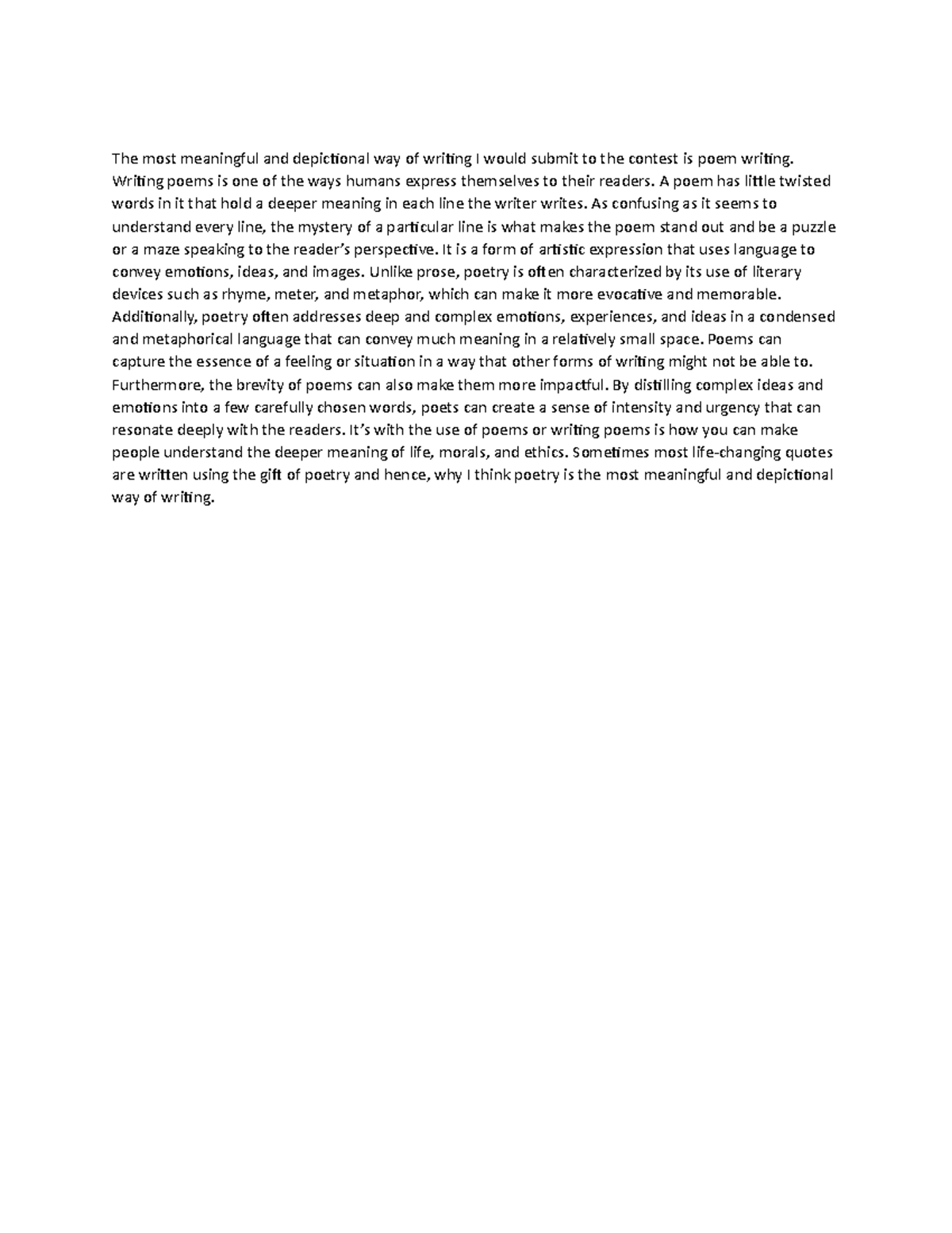 Journal 1 - Assignments - The most meaningful and depictional way of ...