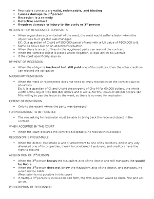 Oblicon Reviewer - hope it helps! - REVIEWER TITLE I – OBLIGATIONS ...