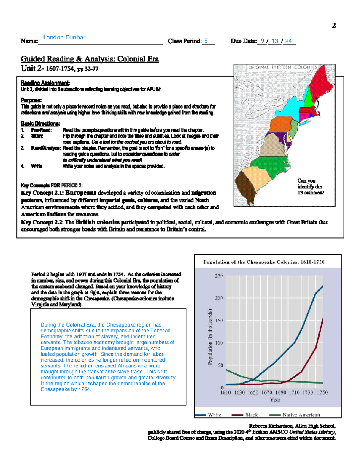 Period 2 Amsco Reading Guide - Studocu