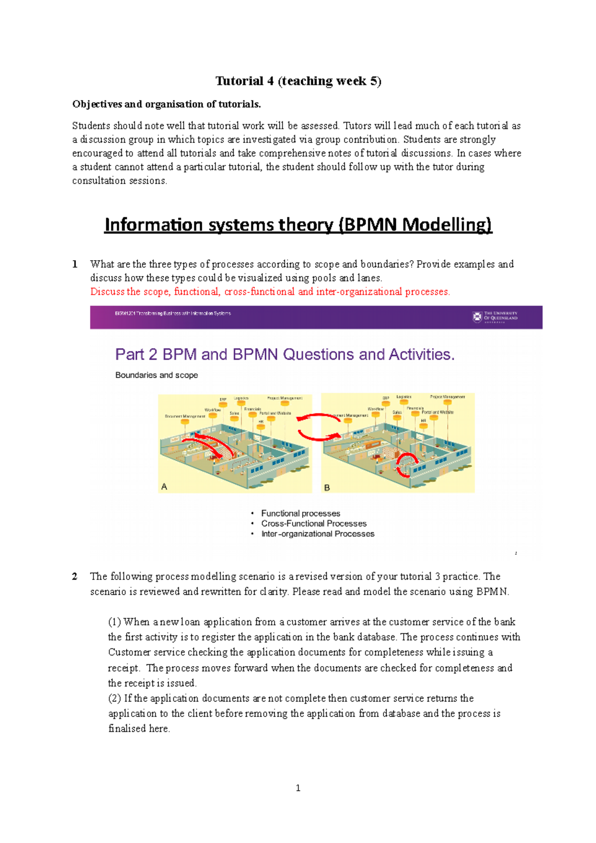 Tutorial 4 pre-tutorial tasks and answers - BISM1201 - UQ - Studocu