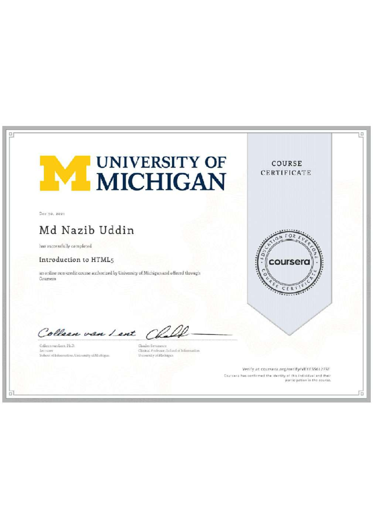 Coursera Introduction to HTML - Software Engineering - Studocu