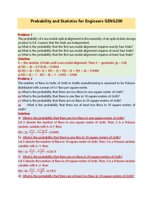 Fall 2019 Tutorial 2 Chap 3 Solution - Probability and Statistics, GENG ...