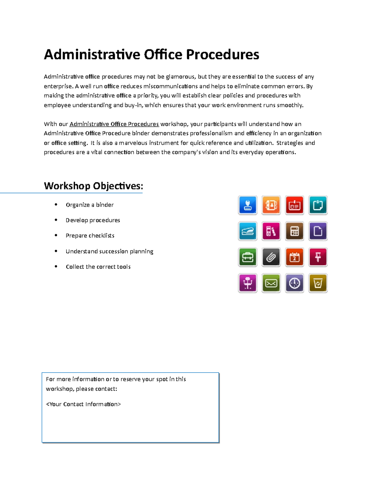 Administrative Office Procedures Advertorial - Administrative Office ...