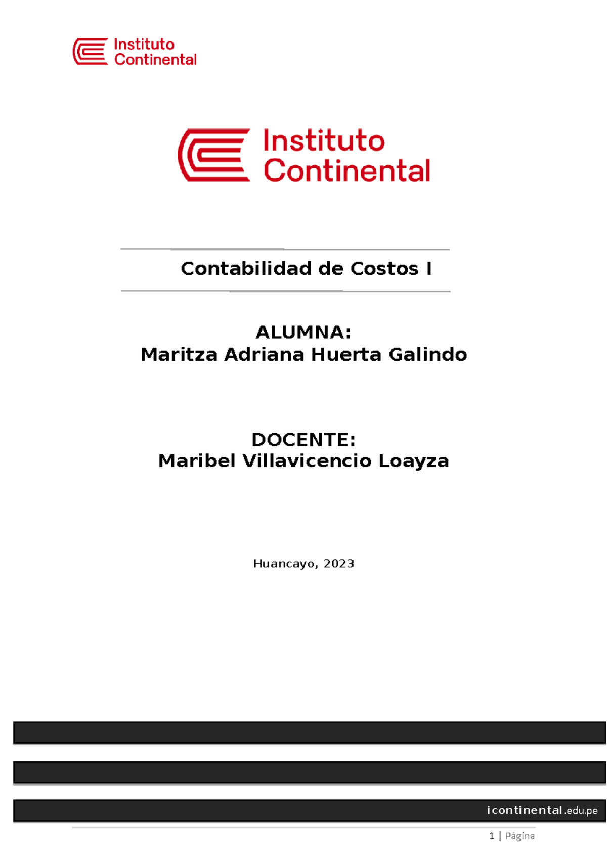 Huerta galindo maritza adriana idl3 - Contabilidad de Costos I ALUMNA ...