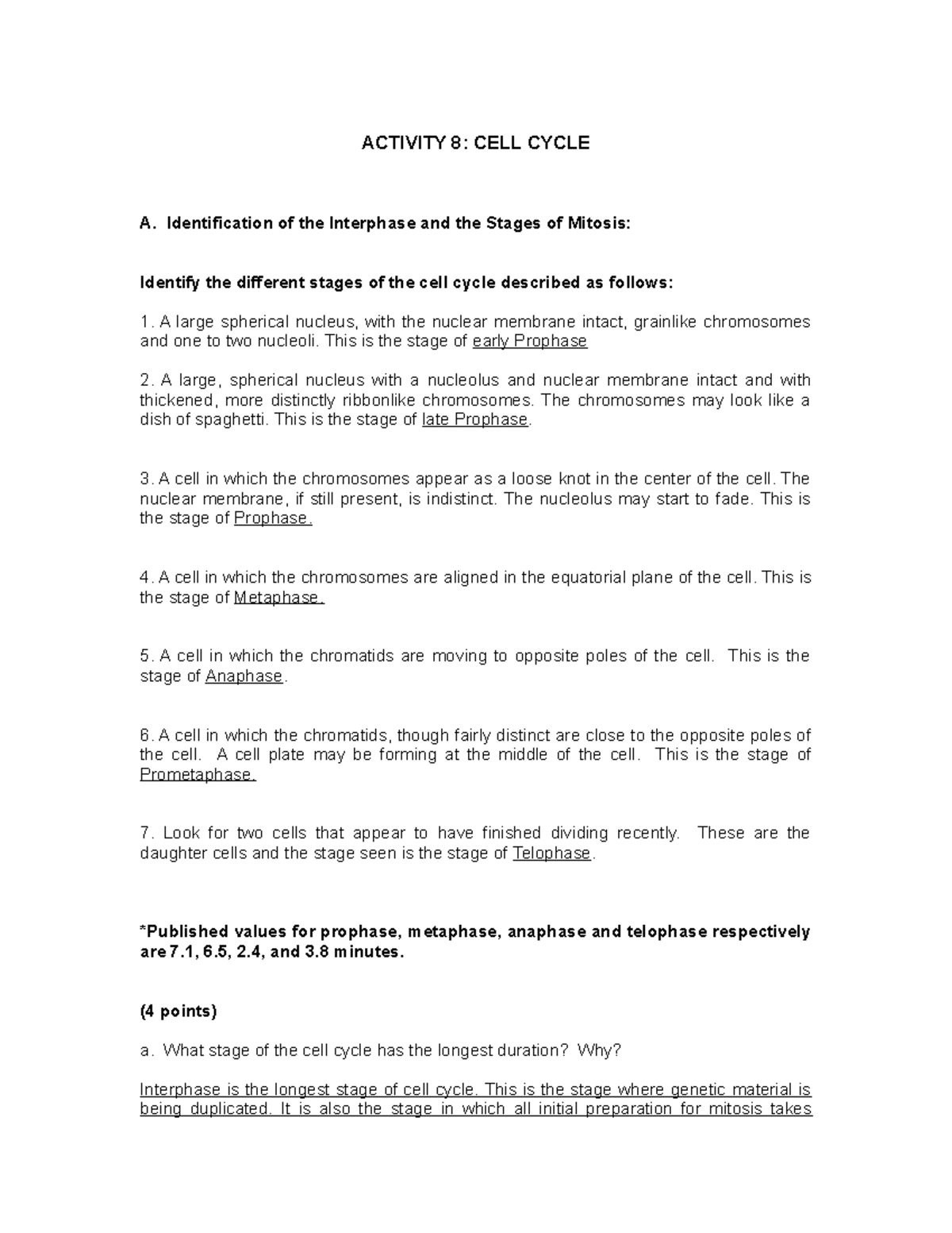 Worksheet 8 Cell cycle - LBYBOTA - ACTIVITY 8: CELL CYCLE A ...