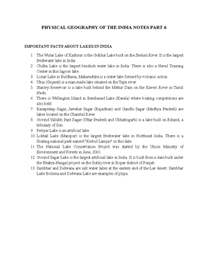 Physical Geography OF THE India Notes PART 9 - PHYSICAL GEOGRAPHY OF ...