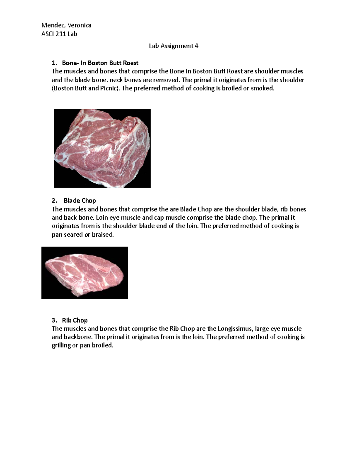 Lab Assignment 4 - Professor Morgan Metheny - Mendez, Veronica ASCI 211 ...