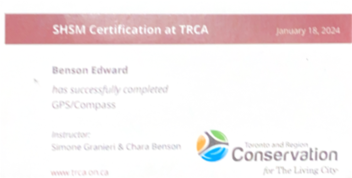 SHSM Certification at TRCA - FRSEMR 42C - Studocu