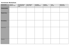 FT Activity #1 - Comparative Anatomy - “Survival Design” Assignment ...