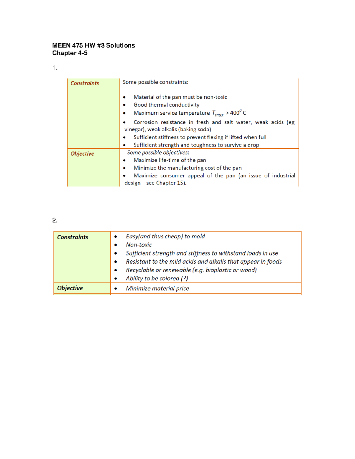 HW3 Solutions - meen 475 hw 3 solution - MEEN 475 - MEEN 475 HW #3 ...