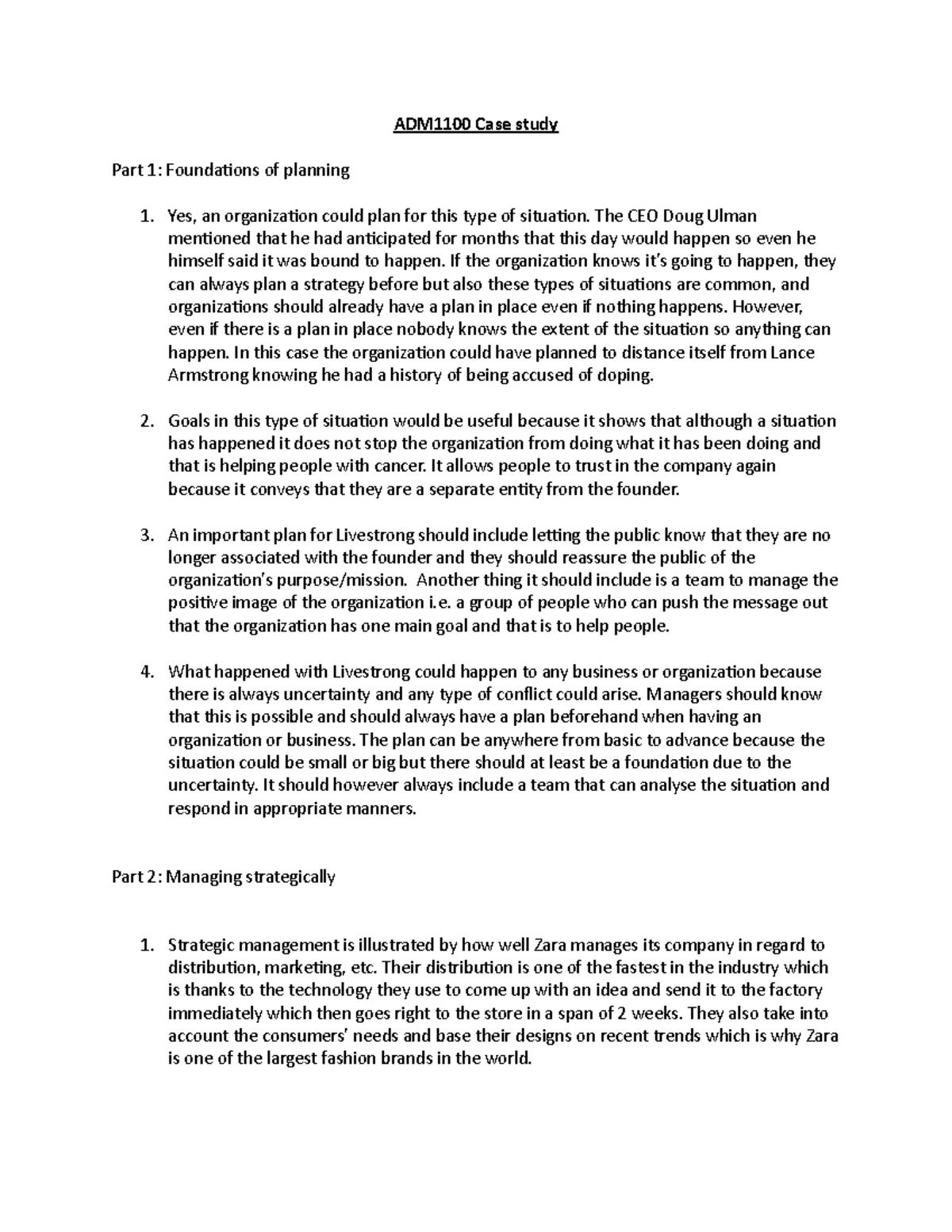 ADM1100+Case+study - Case study assignment - ADM1100 Case study Part 1 ...