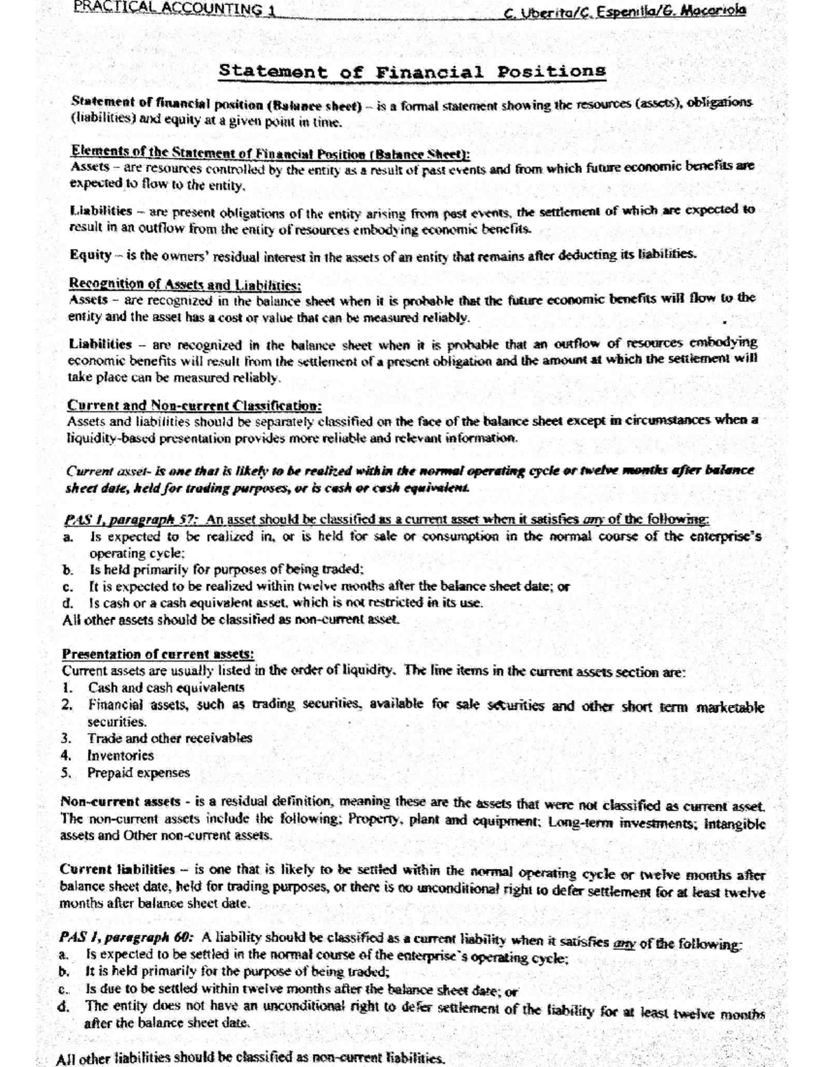 Practical Accounting 1 [2019 ] - BS Accountancy - Studocu