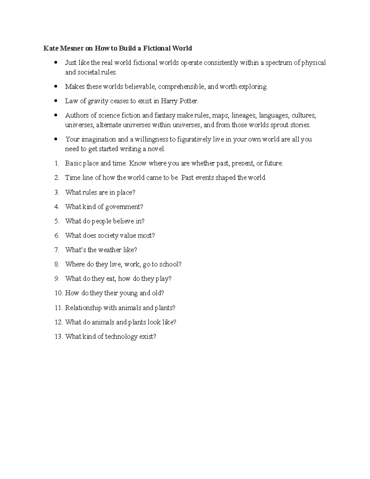 Kate Mesner on How to Build a Fictional World - Makes these worlds ...